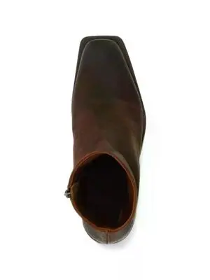 Marsèll Tex Tex Burnished-effect Ankle Boots - Brown