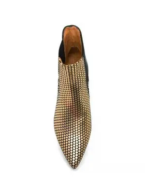 Chie Mihara Helix Polka-dot Leather Ankle Boots