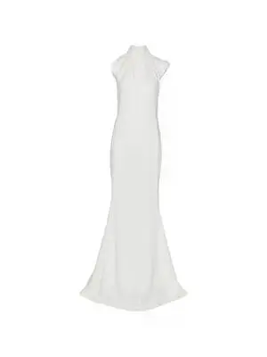 Zuhair Murad Cady Halter Dress - White