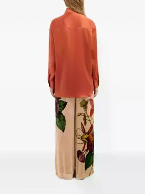 PIERRE-LOUIS MASCIA Mutka Long-sleeve Silk Shirt