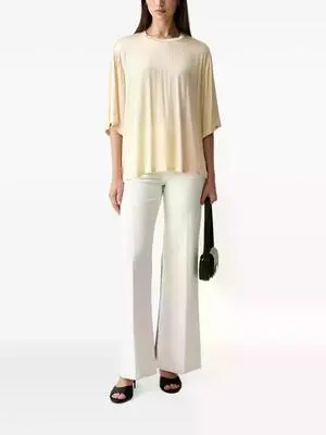 VICOLO Button-embellished Jeans - White