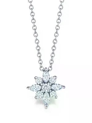 Kwiat Star-motif Diamond Necklace - Silver