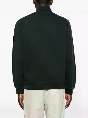 Stone Island Logo-patch Quarter-zip Sweater