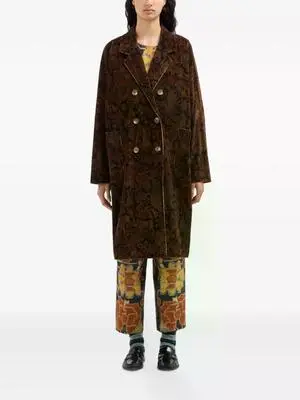 PIERRE-LOUIS MASCIA Griffintn Double-breasted Patterned Coat