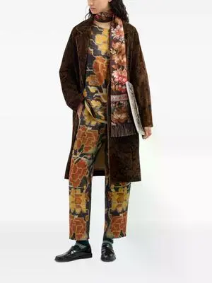 PIERRE-LOUIS MASCIA Griffintn Double-breasted Patterned Coat