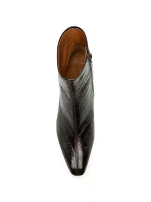 Chie Mihara Croc-effect Leather Ankle Boots