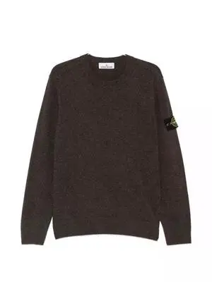 Stone Island Logo-patch Sweater - Brown