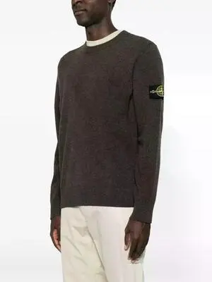 Stone Island Logo-patch Knit Sweater