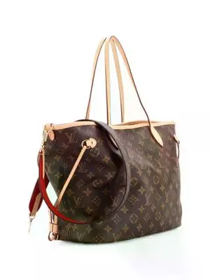 LOUIS VUITTON Neverfull Bandouliere Inside Out Monogram Canvas And Textile Mm Tote Bag - Brown