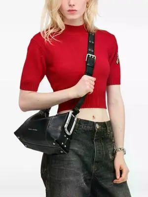 Marc Jacobs Scene Medium Shoulder Bag In Studded Distressed Leather