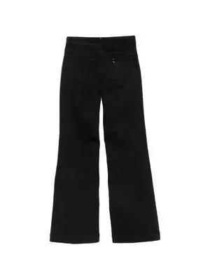 Liu Jo Button-embellished Flared Jeans - Black