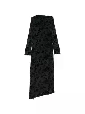 Imperial Floral-print Devoré-effect Midi Dress