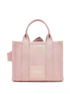 Marc Jacobs Cotton Canvas Crossbody Tote With Oversized Bow