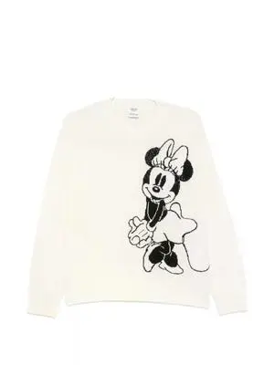 Liu Jo X Disney Minnie Mouse Intarsia-knit Sweater - Neutrals