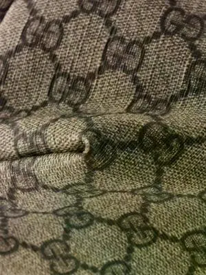 Gucci Plus Gg Coated Canvas With Leather Large Tote Bag