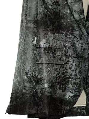 PIERRE-LOUIS MASCIA Floral-print Single-breasted Blazer