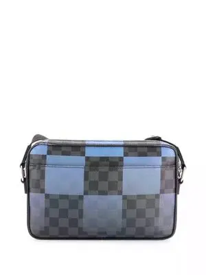 LOUIS VUITTON Alpha Messenger Bag Limited Edition Damier Graphite Giant Crossbody Bag - Blue