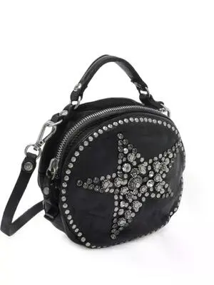 CAMPOMAGGI Star-embellished Studded Shoulder Bag - Black