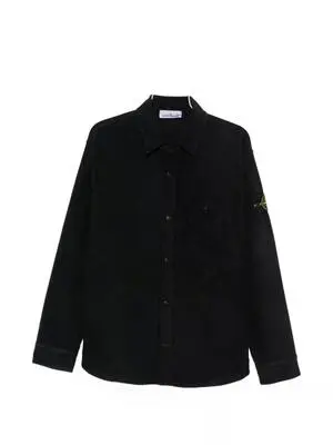 Stone Island Logo-patch Button-up Shirt