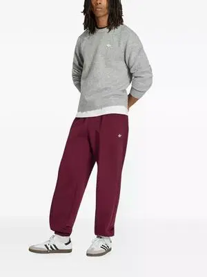 Adidas Logo-embroidered Track Pants - Red