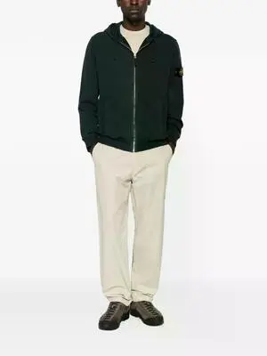 Stone Island Logo-patch Zip-up Hoodie