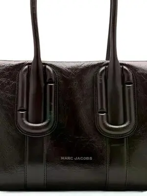 Marc Jacobs Babe City Tote In Crinkle Leather - Brown