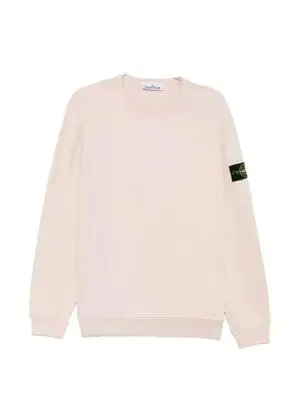 Stone Island Logo-patch Sweater - Pink