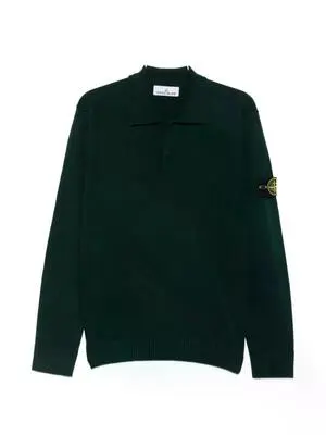 Stone Island Compass-patch Sweater - Green
