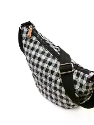 Mz Wallace Small Metro Smile Gingham Quilted Crossbody Bag