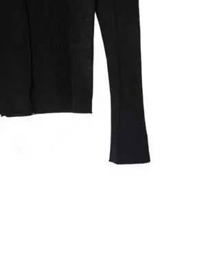 Marc Jacobs Sheer-panelled Knit Long-sleeve Top