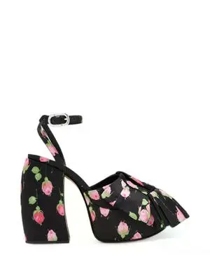 Marc Jacobs Floral Bow Platform Heel Pumps