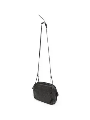 Bottega Veneta Nodini Intrecciato Crossbody Bag - Black