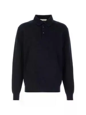 UMIT BENAN Long-sleeve Knitted Polo Shirt