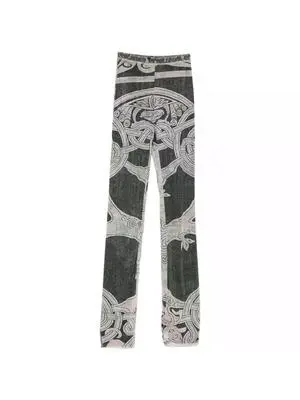 Ottolinger Tree Of Life Print Trousers - Black