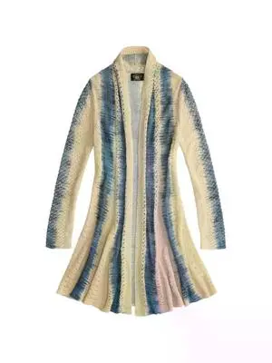 Ralph Lauren Space-dye Pointelle-knit Cardigan - Neutrals