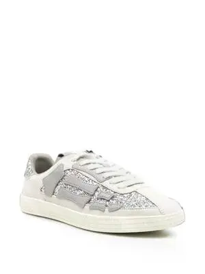 Amiri Pacific Bones Glitter-embellished Sneakers