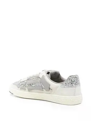 Amiri Pacific Bones Glitter-embellished Sneakers