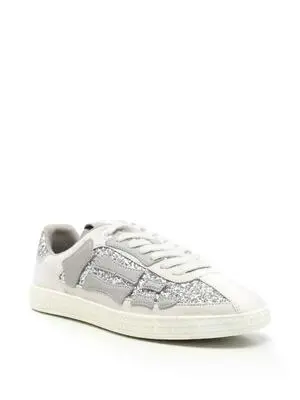 Amiri Pacific Bones Glitter-embellished Sneakers