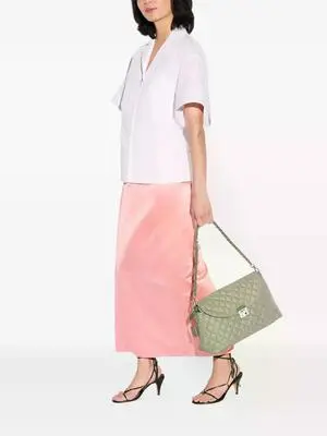 Mz Wallace Crosby Lock Quilted Shoulder Bag