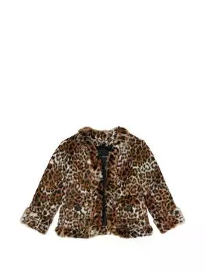 Marc Jacobs Faux-fur Leopard-print Jacket - Brown