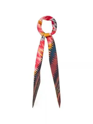 PIERRE-LOUIS MASCIA Aloeuw Geometric-pattern Scarf - Blue