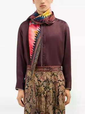 PIERRE-LOUIS MASCIA Aloeuw Geometric-pattern Scarf