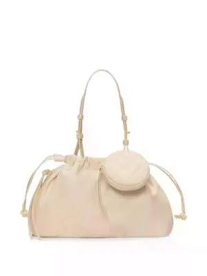 Mz Wallace Small Waverly Drawstring Bucket Bag - Neutrals