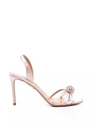 AQUAZZURA Crystal Bubble Sandals - Pink