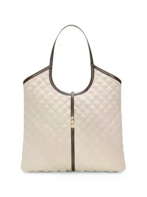 Mz Wallace Large Astor Quilted Tote Bag - Neutrals