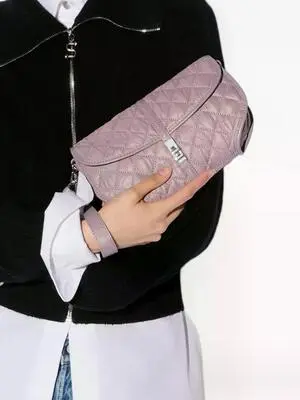 Mz Wallace Small Astor Quilted Clutch Bag