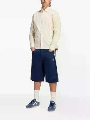 Adidas 3-stripes Button-up Shirt - Neutrals