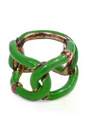 BOTTEGA VENETA 2024 Parakeet Enamel Ring
