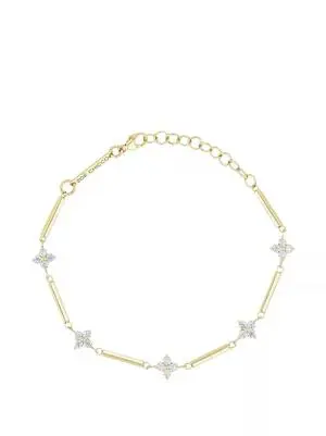Zoe Chicco 14k Yellow Diamond Linked Bar Bracelet - Gold