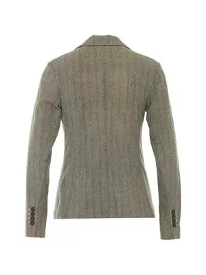CIRCOLO 1901 Herringbone-pattern Blazer - Grey